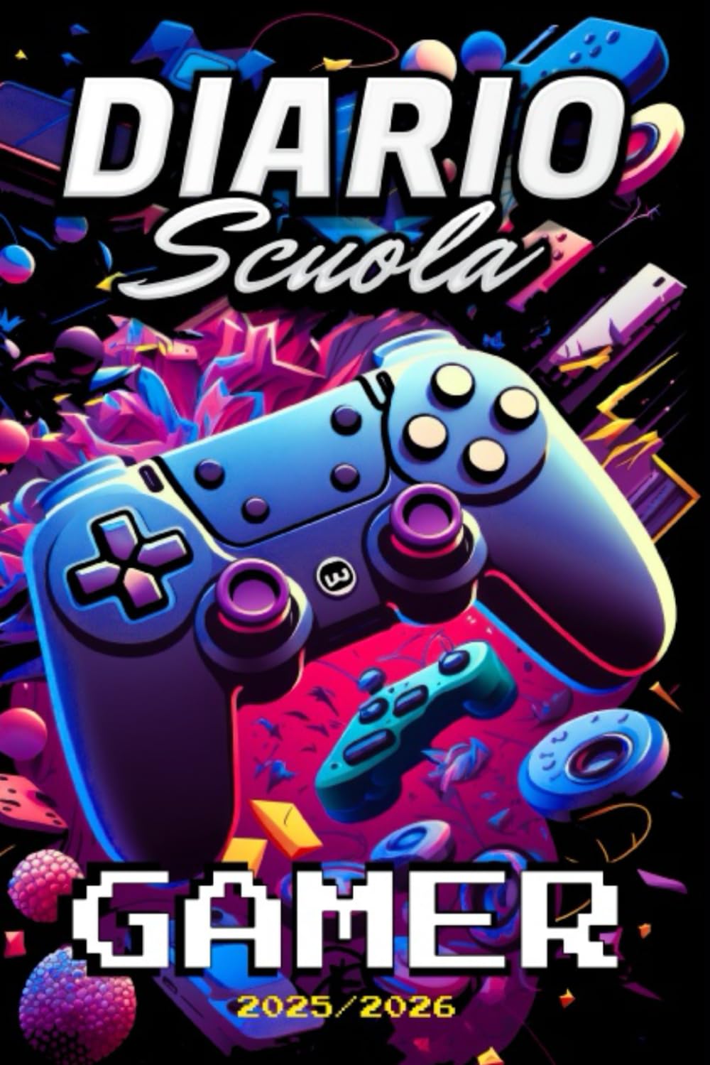 Diario Scuola 2025 2026 Gamer: Agenda Scolastica per Studente Scuola Elementari Medie Superiori ...