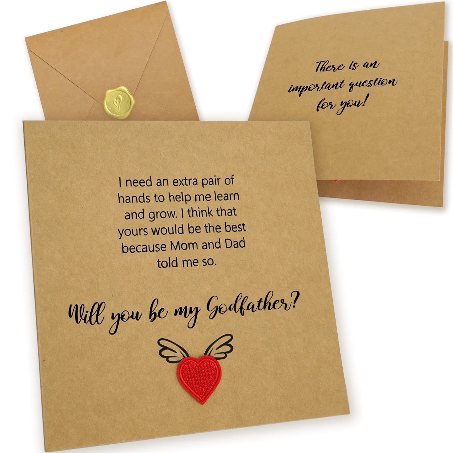 HAMUIERS Will You Be My Godfather Proposal Card, Godfather Proposal ...