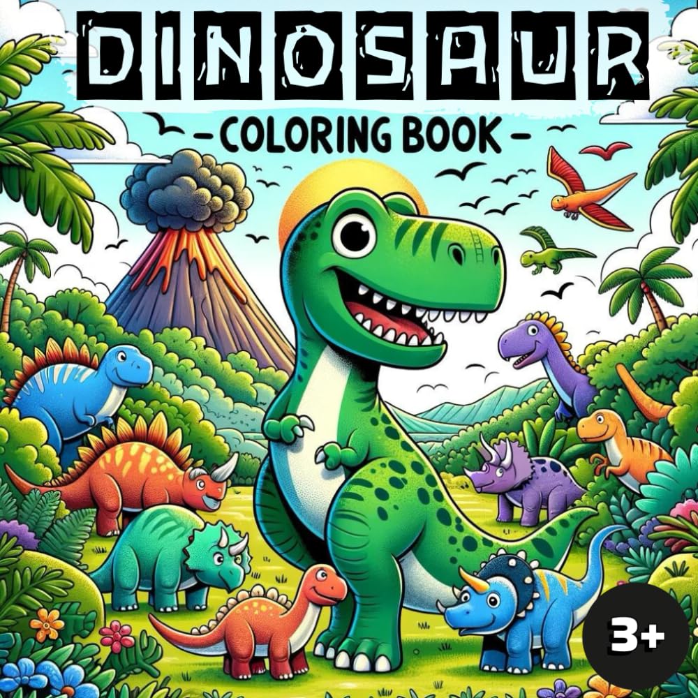 Dinosaur Coloring Book For Kids: Unleash Your Imagination in the World ...