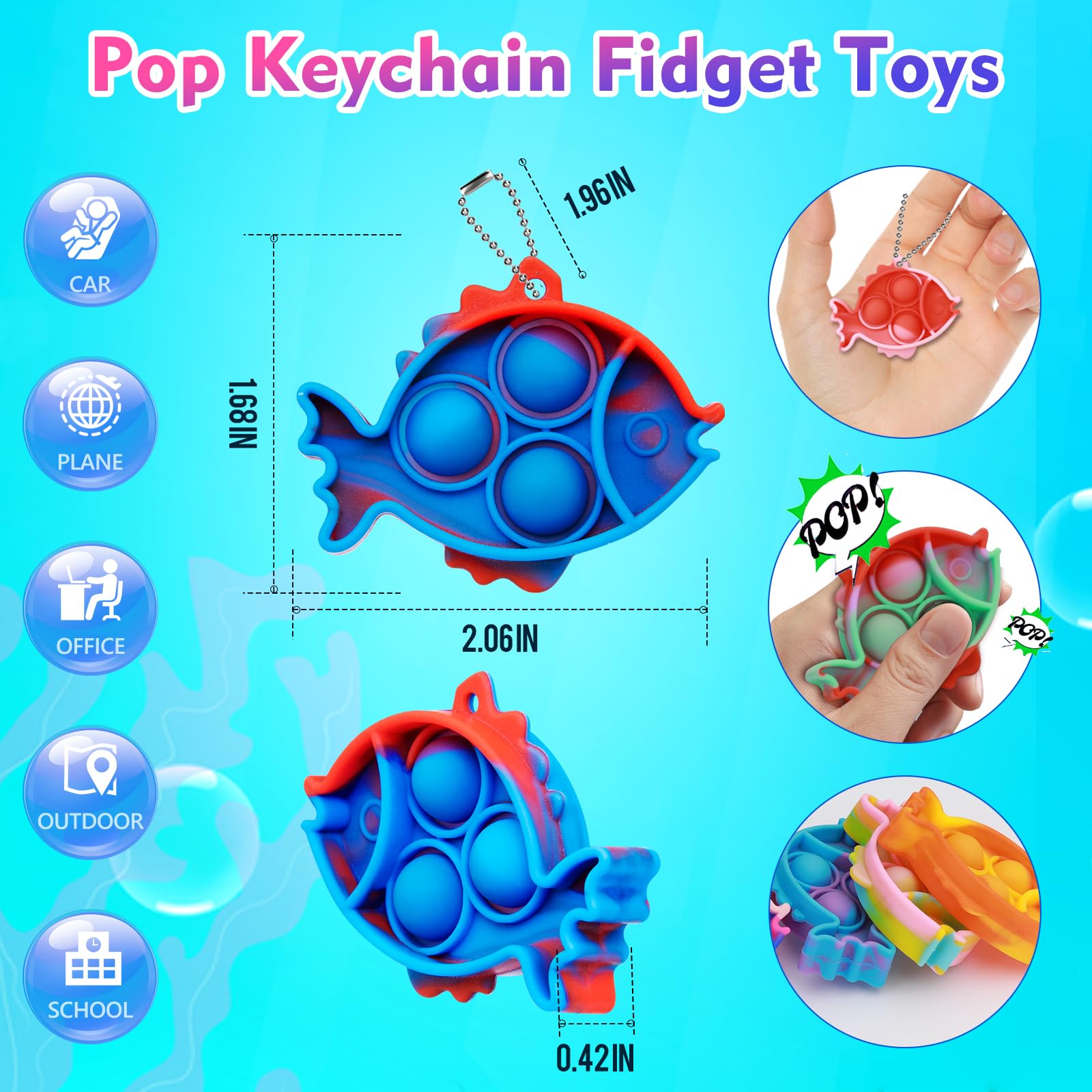 Snapklik.com : Pop Fidget Toys Bulk Its Party Favors For Kids 30 PCS ...