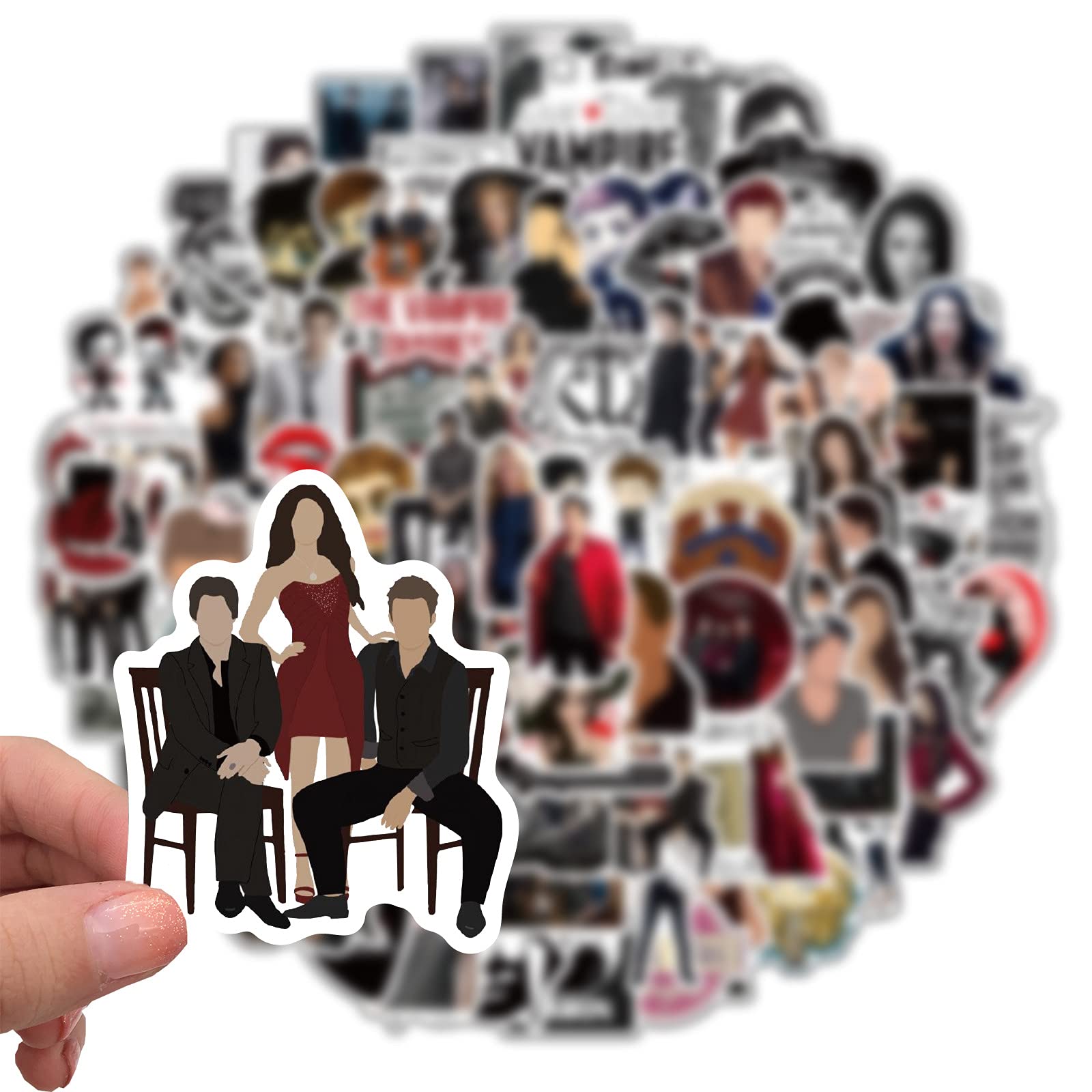 Buy 100pcs The Vampire Diaries Stickers,US TV Show Stickers Waterproof ...