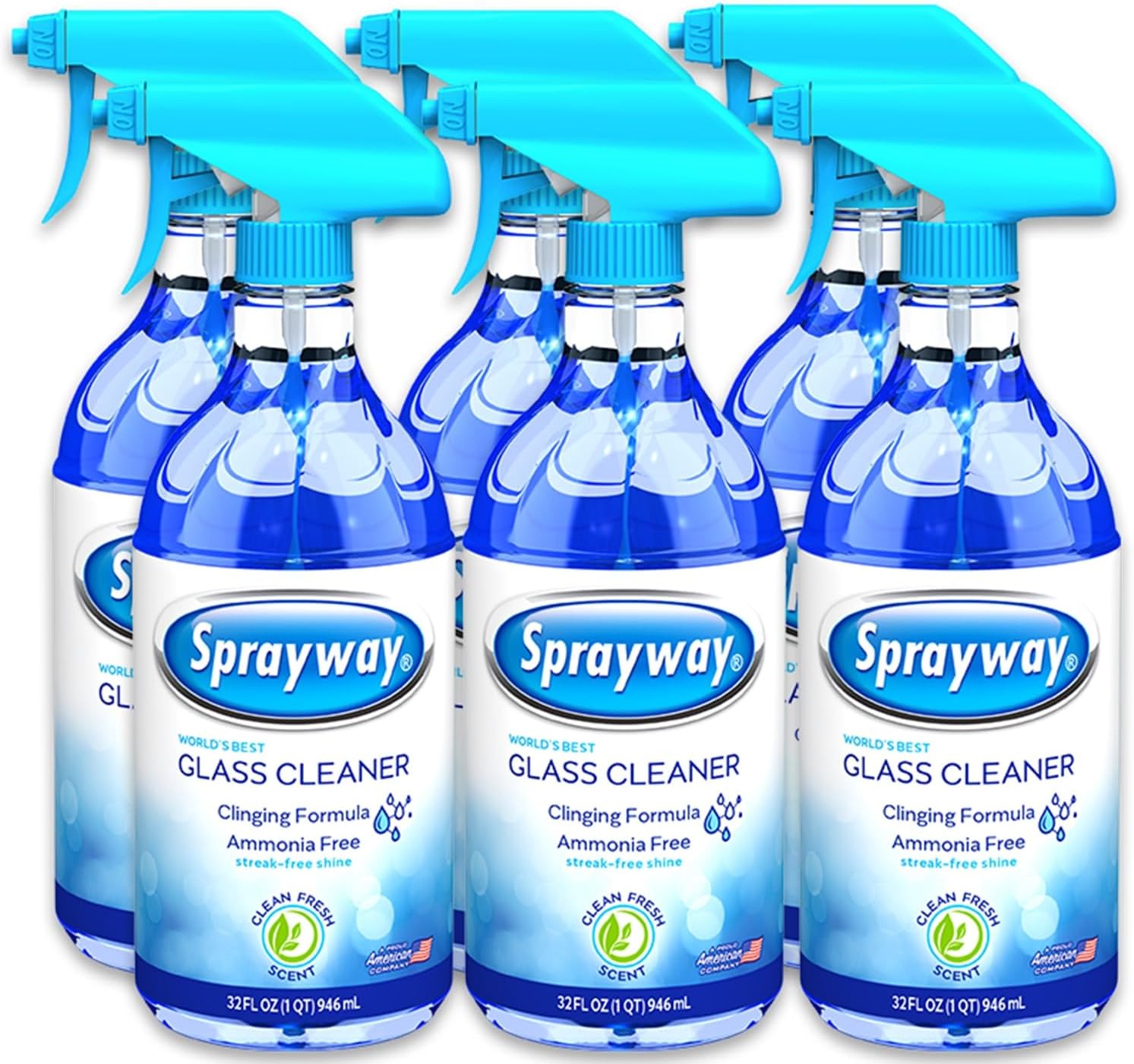 Amazon.com: Sprayway Glass Cleaner Liquid Spray, 32oz, Pack of 6 ...