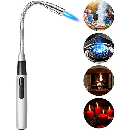 Amazon.com: Butane Lighter Torch Long Lighter Jet Flame Windproof ...