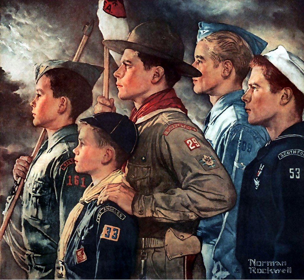 Norman Rockwell Cub Scouts