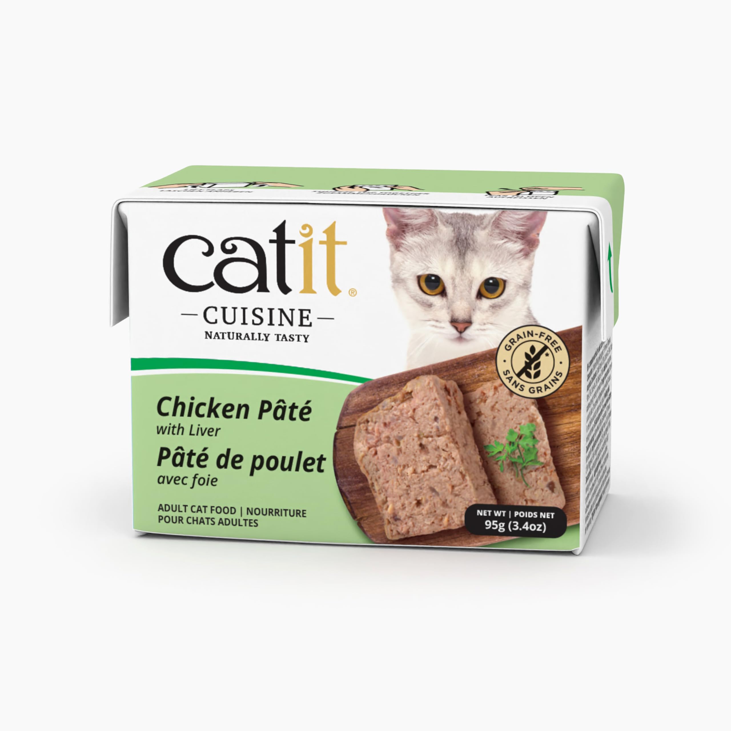 Catit Cuisine Chicken Pâté with Liver 95 g, Cat Food, Wet Cat Food, Cat ...