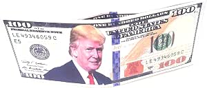 Amazon.com: Generic Men's Novelty Trump Wallet - Blue Fabric & Plastic ...