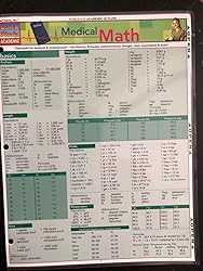 Medical Math QuickStudy Laminated Reference Guide (QuickStudy Academic ...
