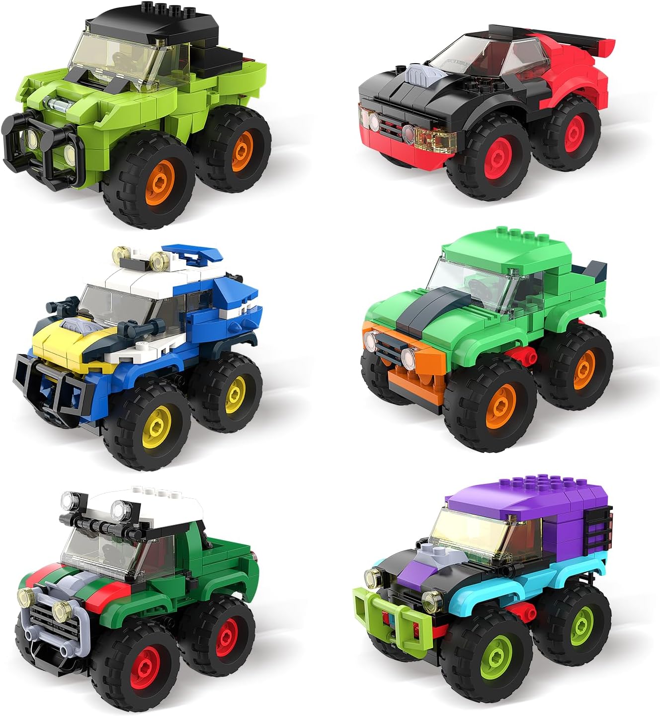 Amazon.com: TG BLOCKS Monster Truck Micro Brick Building Toy for Boys ...