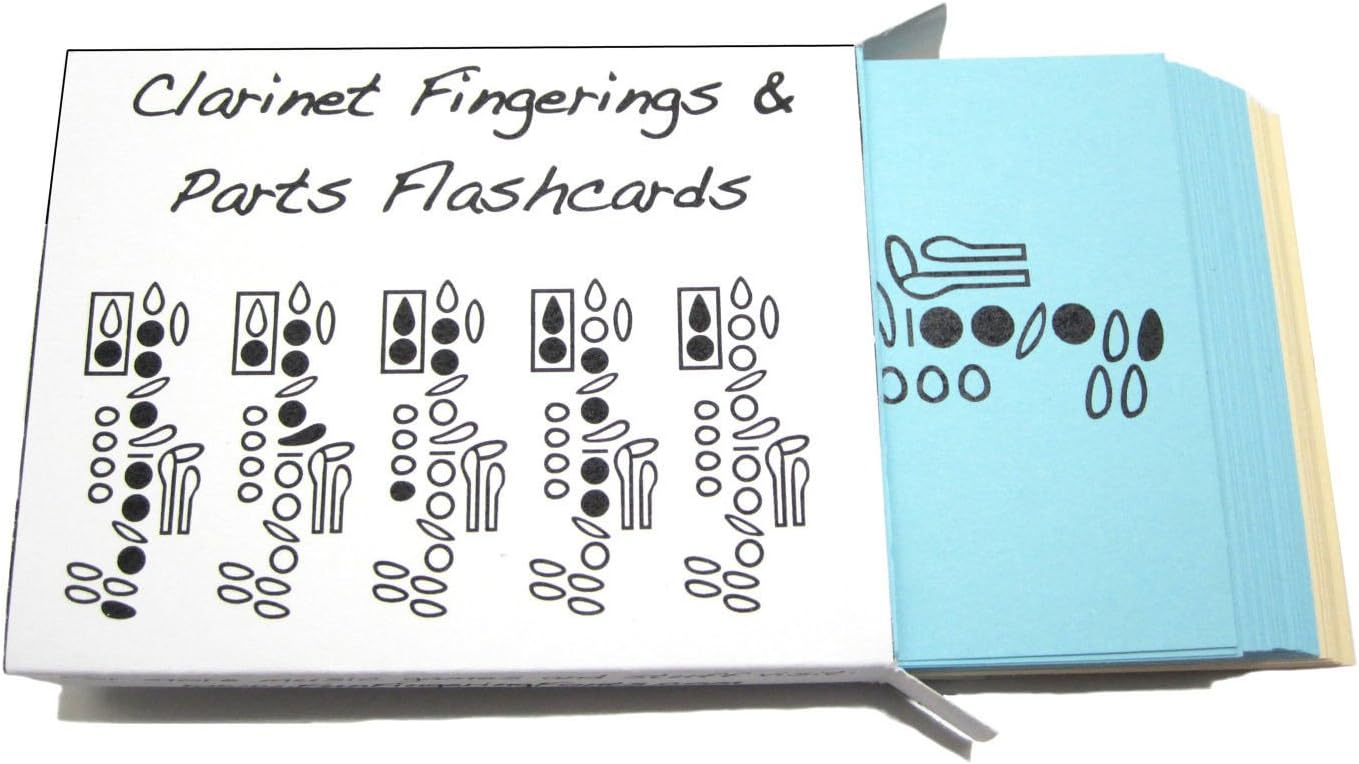 Clarinet Fingerings & Parts Flashcard Set : Amazon.co.uk: Books