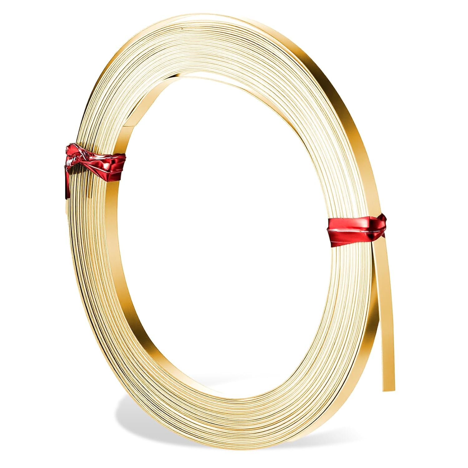 Amazon.com: 19.6 Ft 3mm Flat Jewelry Wire, Wire for Jewelry Making Gold ...