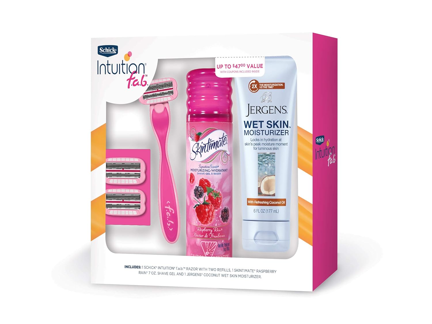 Amazon.com: Schick Intuition f.a.b. Razors for Women Gift Set with 1 ...