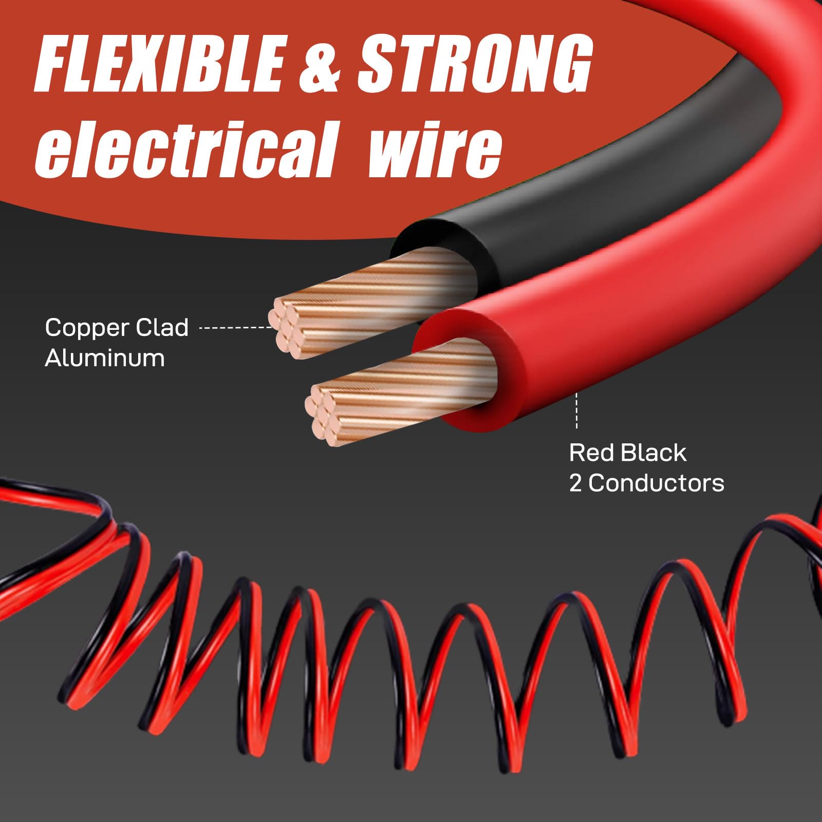 Snapklik.com : Askcable 12Gauge 100FT Electrical Wire Cable Flexible ...
