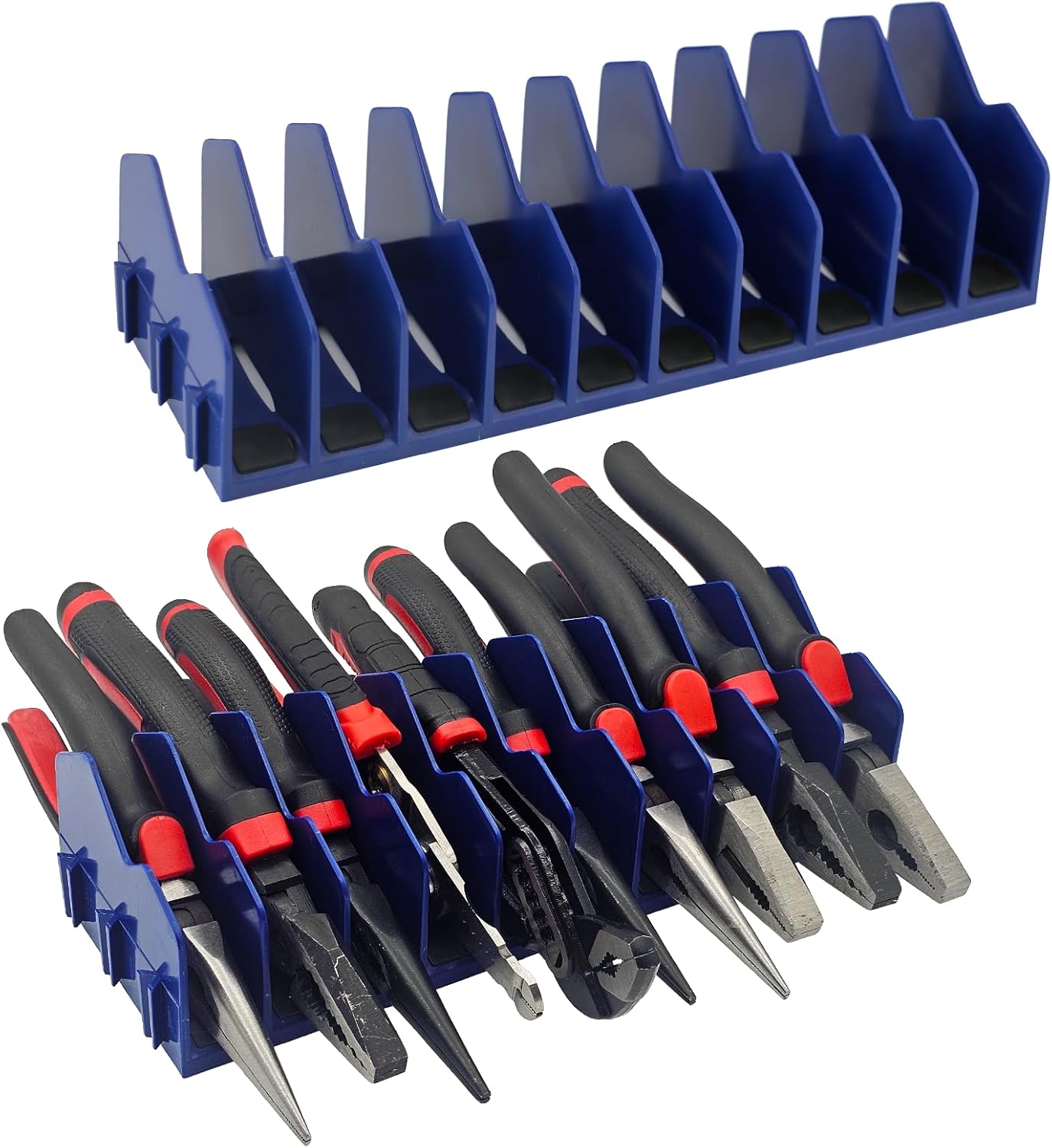 Amazon.com: HGSKEO 10-Slot Heavy-Duty Plastic Tool Pliers Organizer ...
