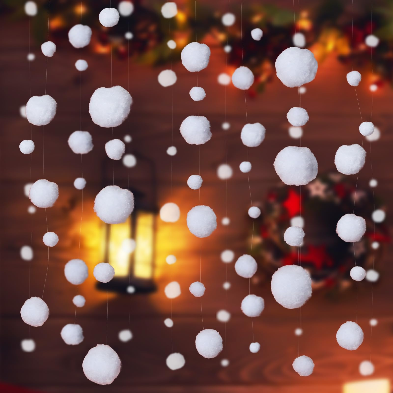 Amazon.com: FZR Legend 6 Set Winter Fake Snow Christmas Party Hanging ...