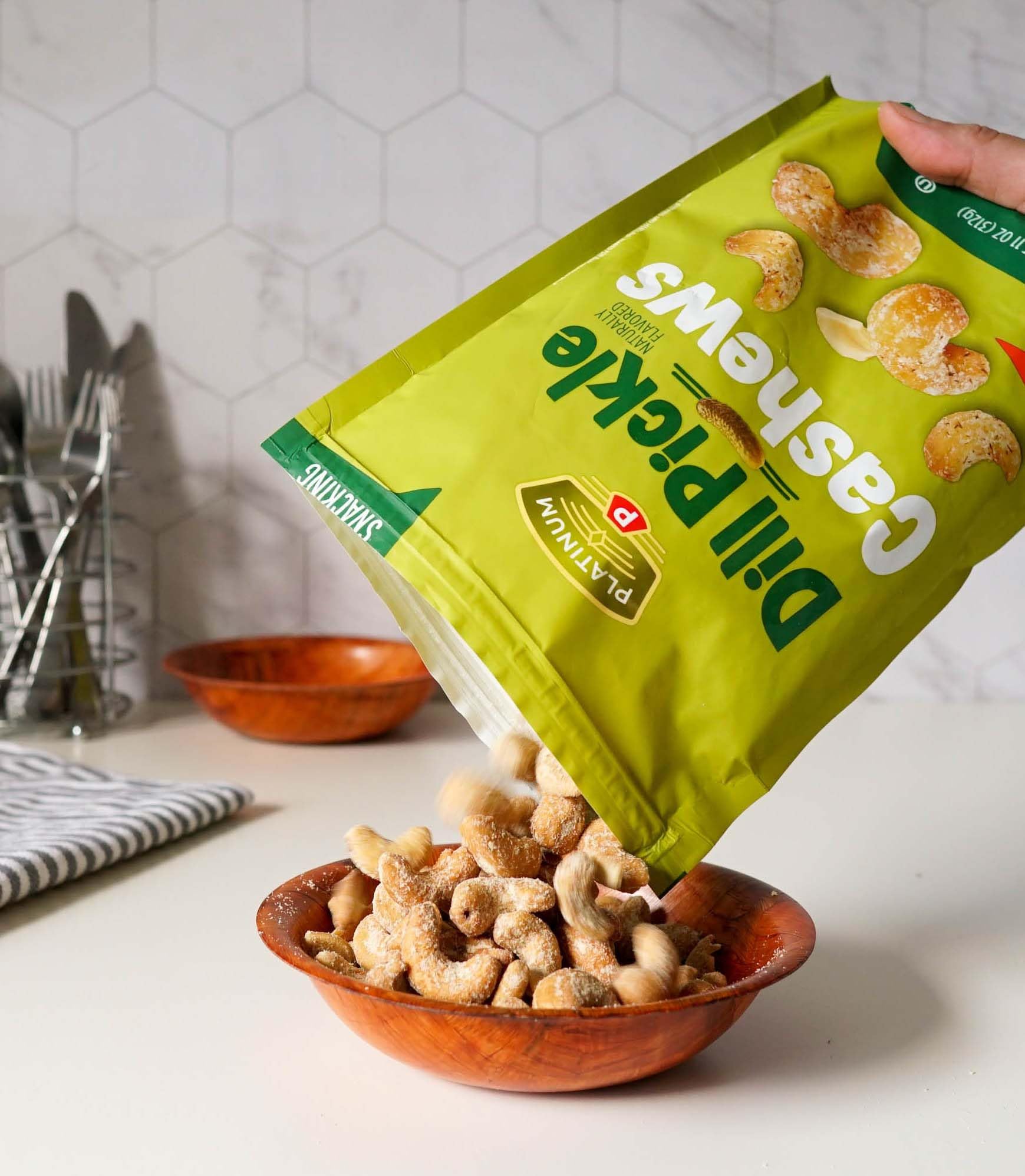Snapklik.com : Platinum Dill Pickle Cashews - Plant Based Protein ...