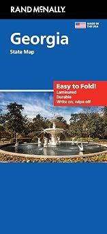Rand McNally Easy to Fold: Georgia State Laminated Map: Rand McNally ...