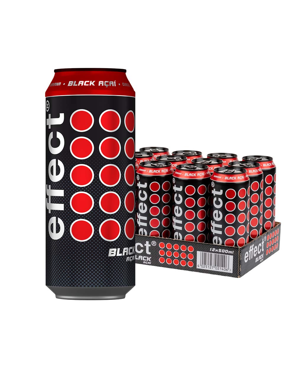 Effect BLACK ACAI Energy Drink -12 x 0,5l Dose - Mit dem Geschmack ...
