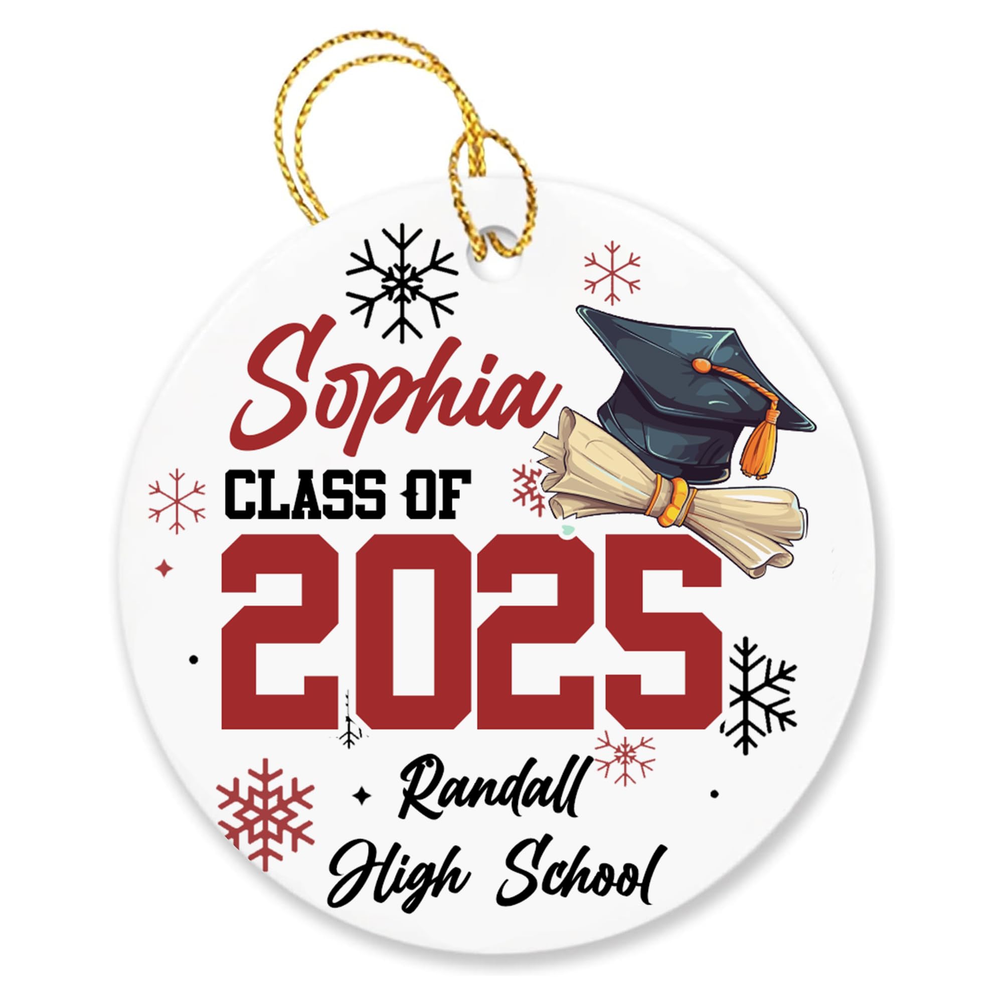 Amazon.com: SODAVA - Personalized Graduation Ornaments, Senior 2025 ...