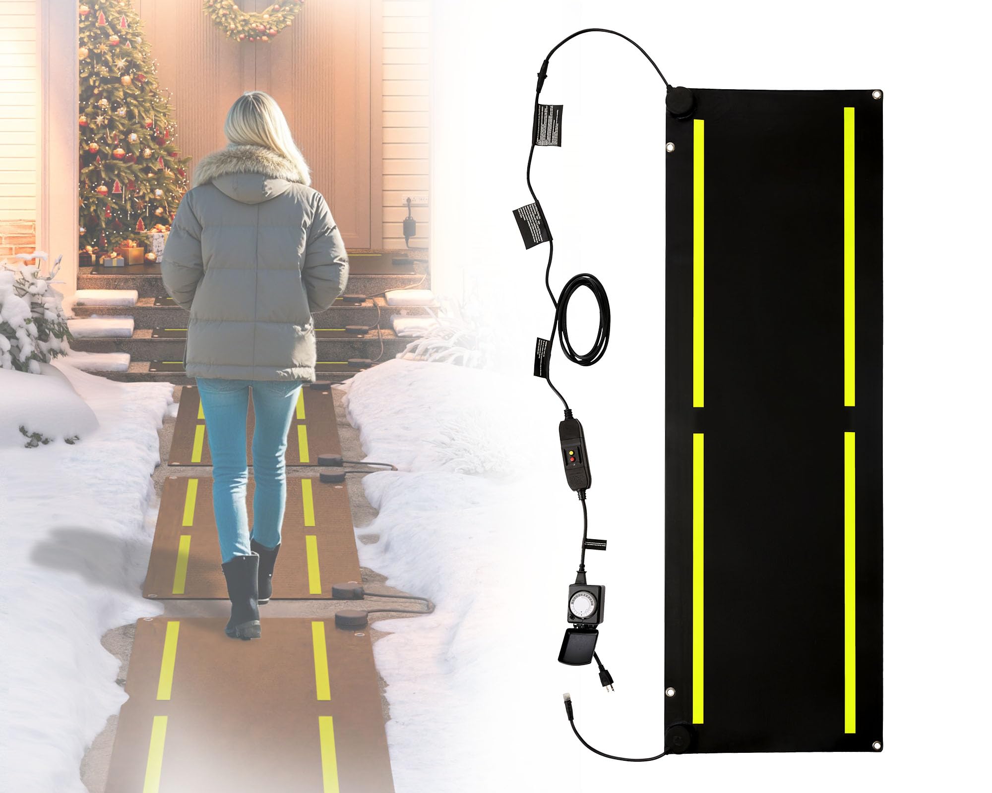 Amazon.com : Albott 20x60 Graphene Heated Outdoor Mat for Winter Snow ...