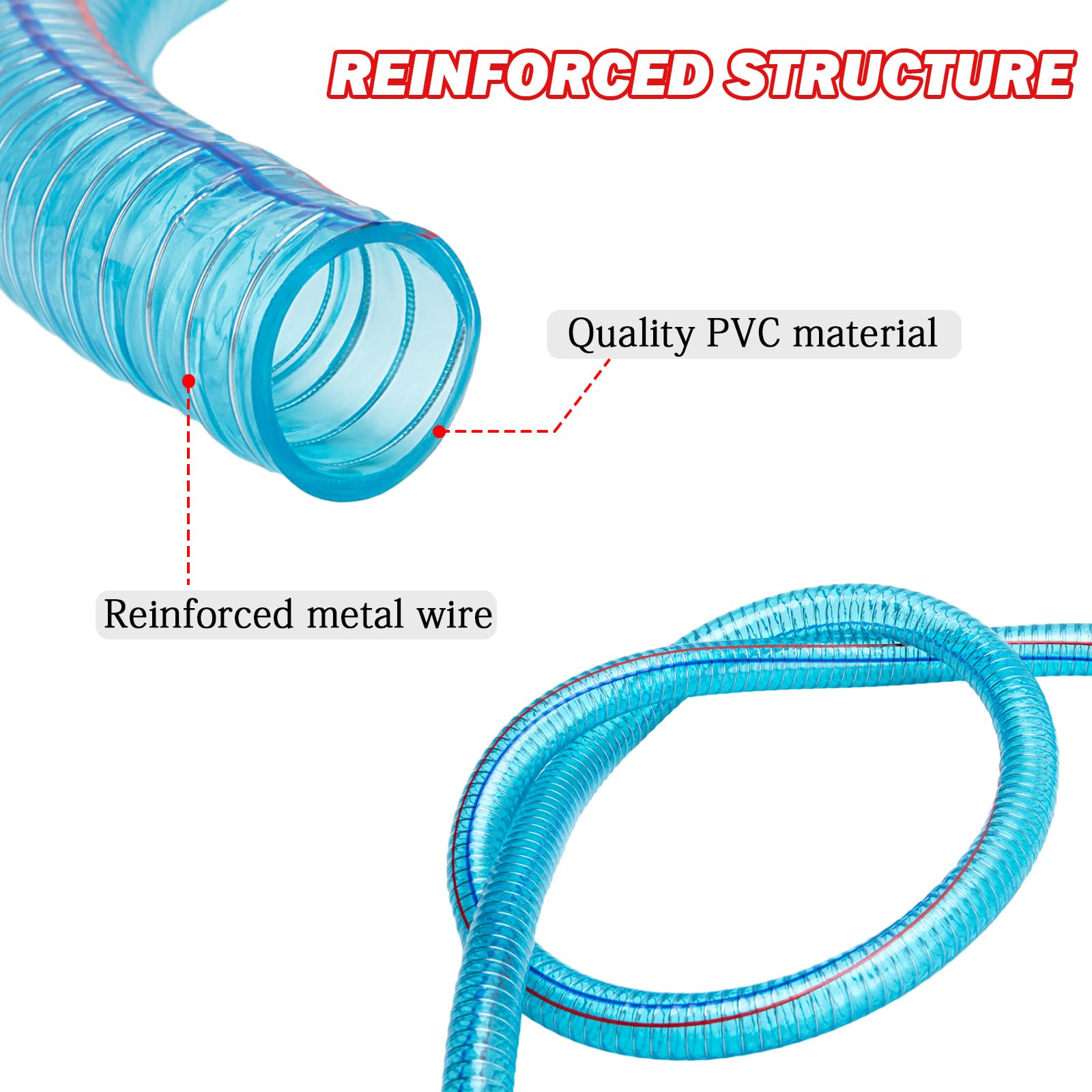 Snapklik.com : 1 Inch Suction Hose, Fuel Transfer Hose For Oil/Diesel ...