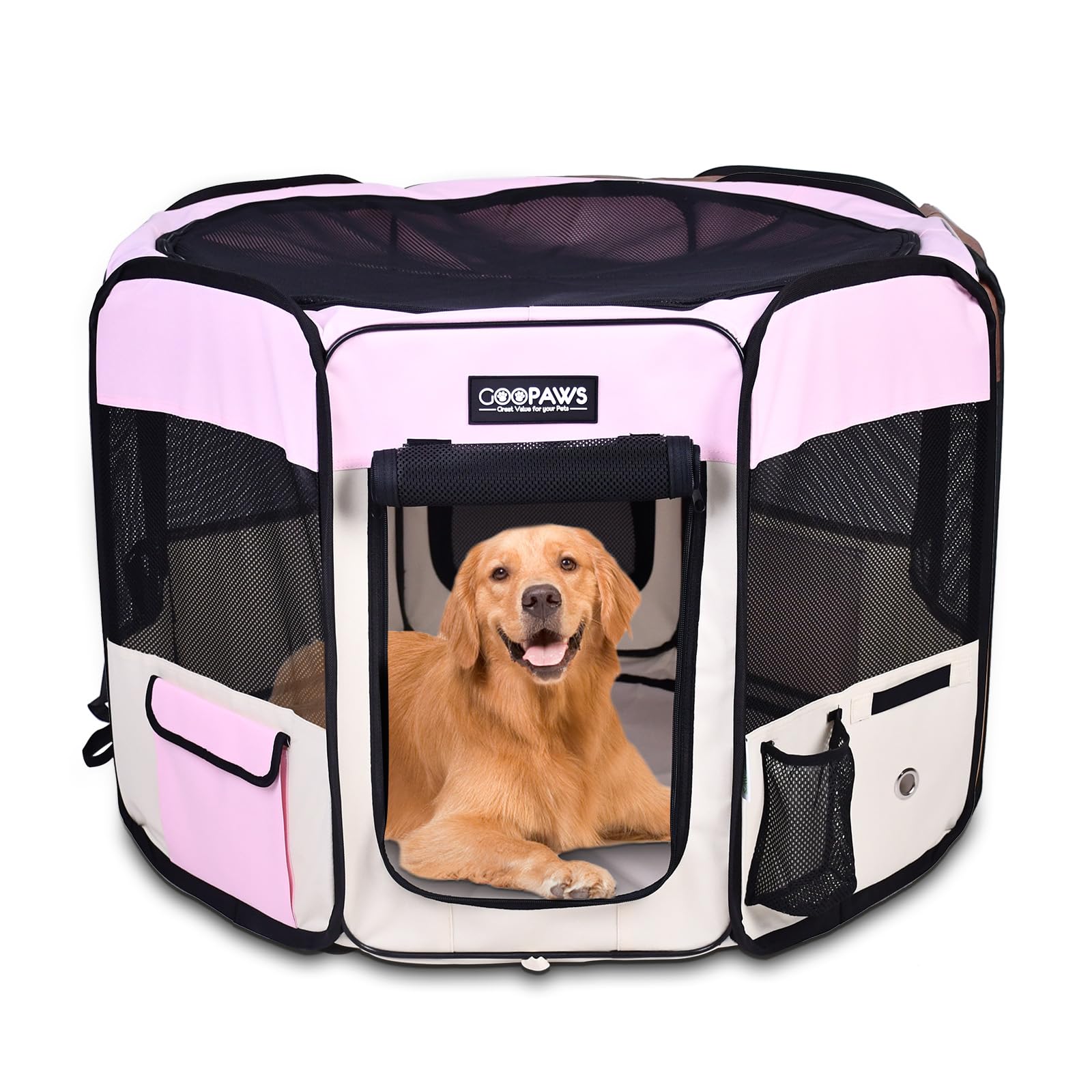 Amazon.com : JESPET Pet Dog Playpens 36", 45" & 61" Portable Soft Dog ...