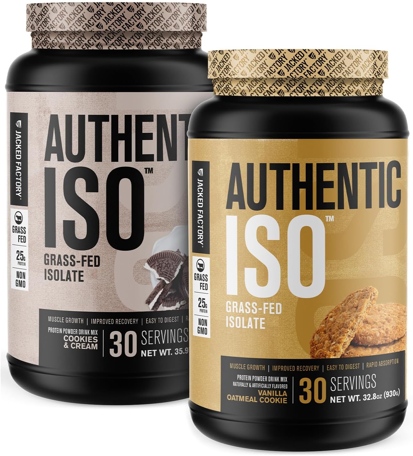 Amazon.com: Jacked Factory Authentic ISO Grass Fed Whey Protein Isolate ...