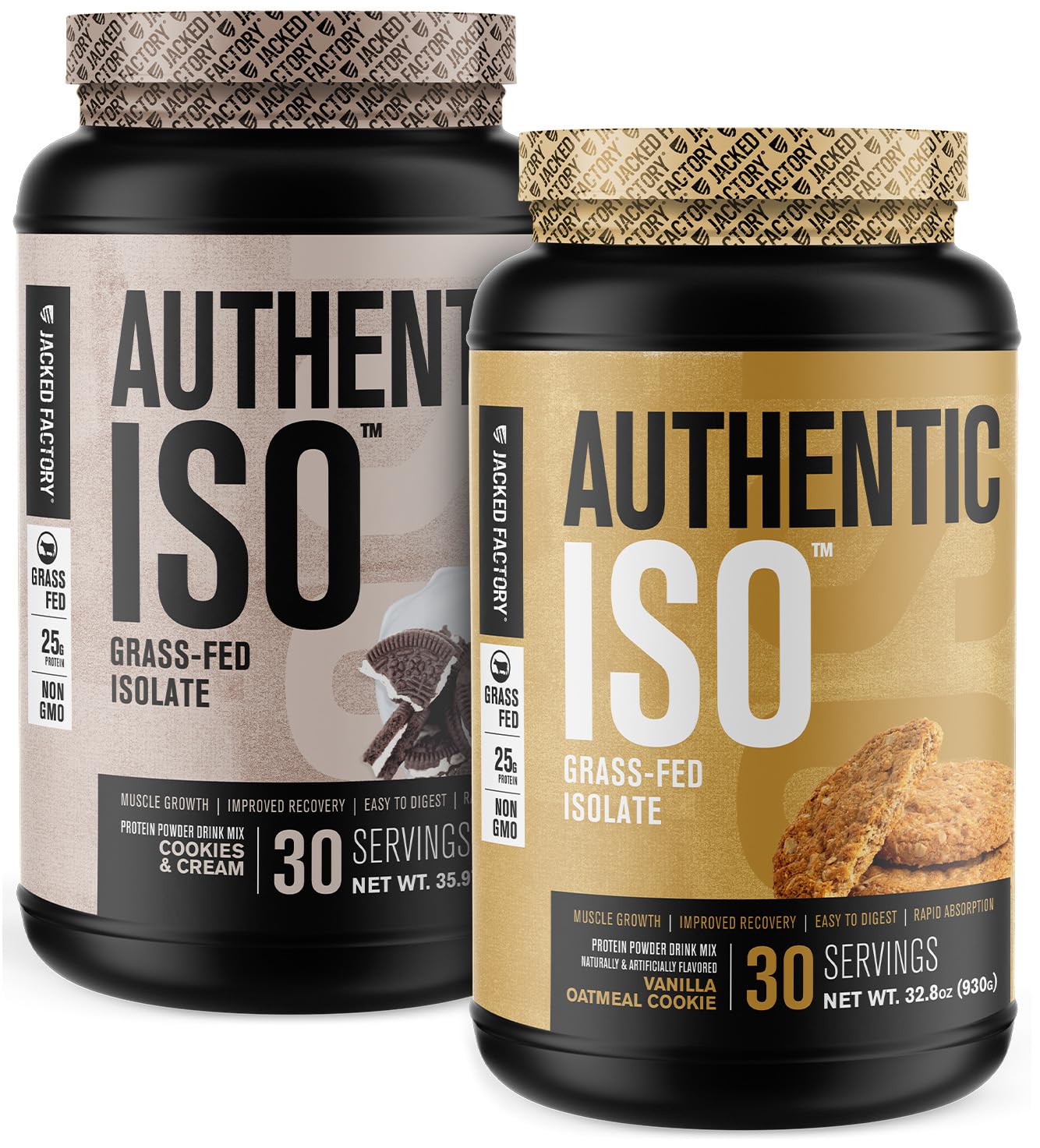 Amazon.com: Jacked Factory Authentic ISO Grass Fed Whey Protein Isolate ...