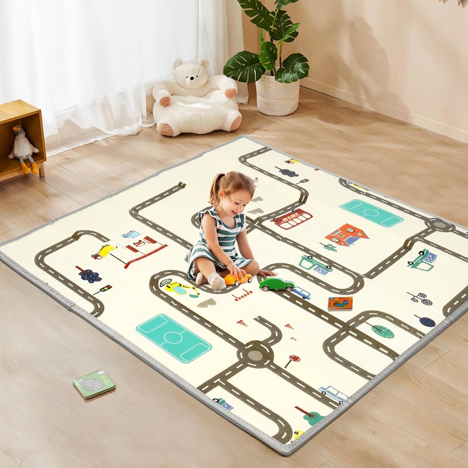 Amazon.com : Baby Play Mat, Foldable Activity Mat Used Indoor and ...