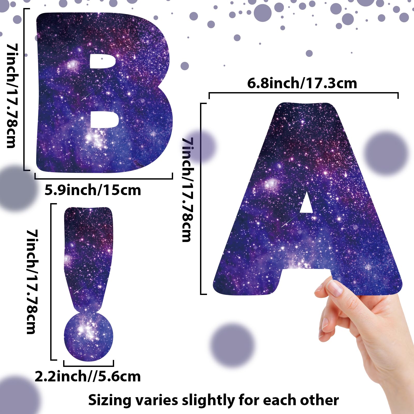 Snapklik.com : 150 PCS Large 6" Font Bulletin Board Letters Outer Space ...