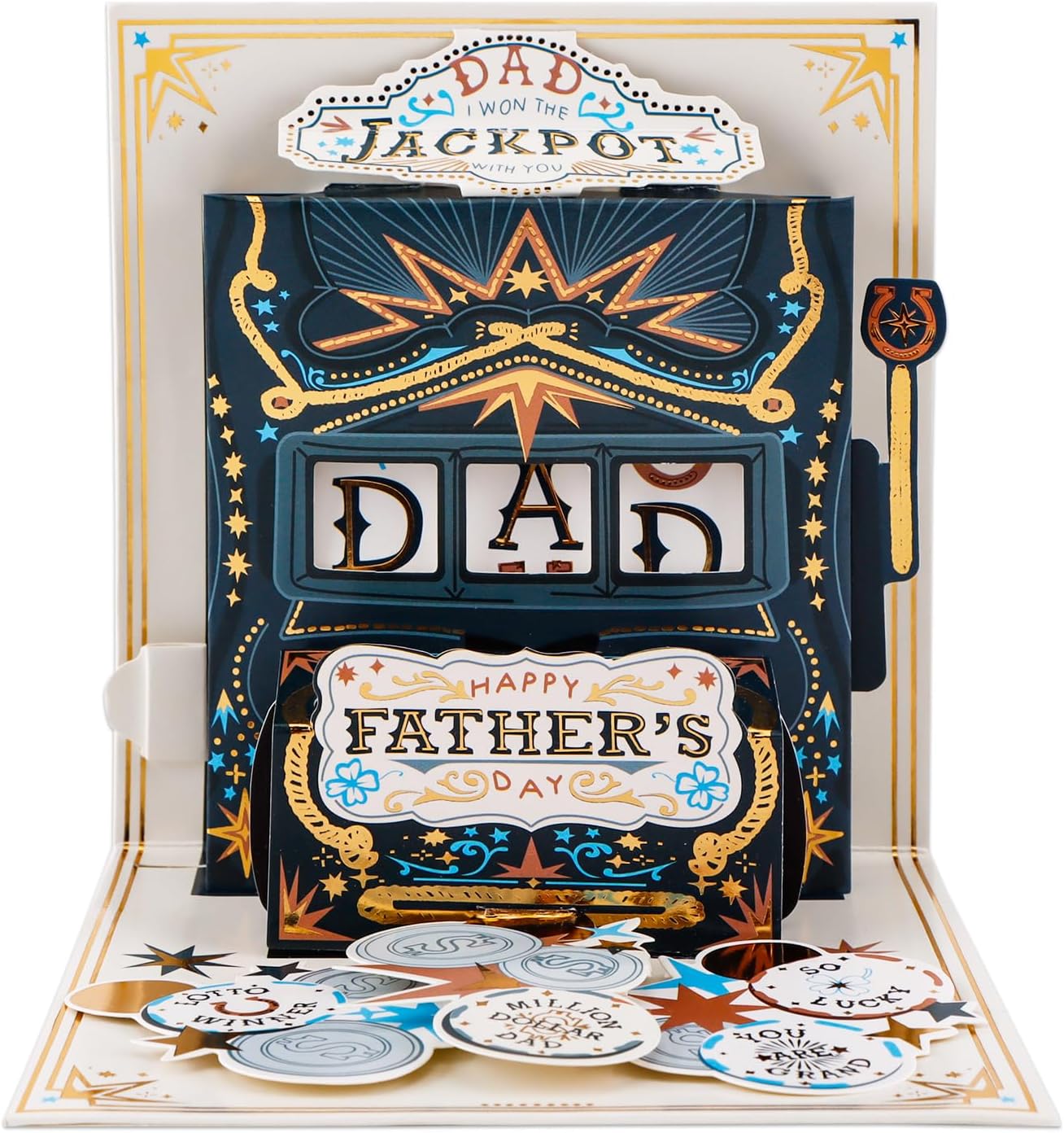 FLYAB Fathers Day Pop Up Card - 3D Pop Up Fathers Day Card for Dad ...