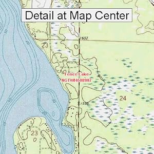 Amazon.com : USGS Topographic Quadrangle Map - Fence Lake, Wisconsin ...