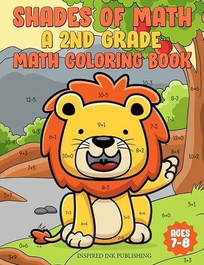 Shades of Math: A 2nd Grade Math Coloring Book: Publishing, Inspired ...
