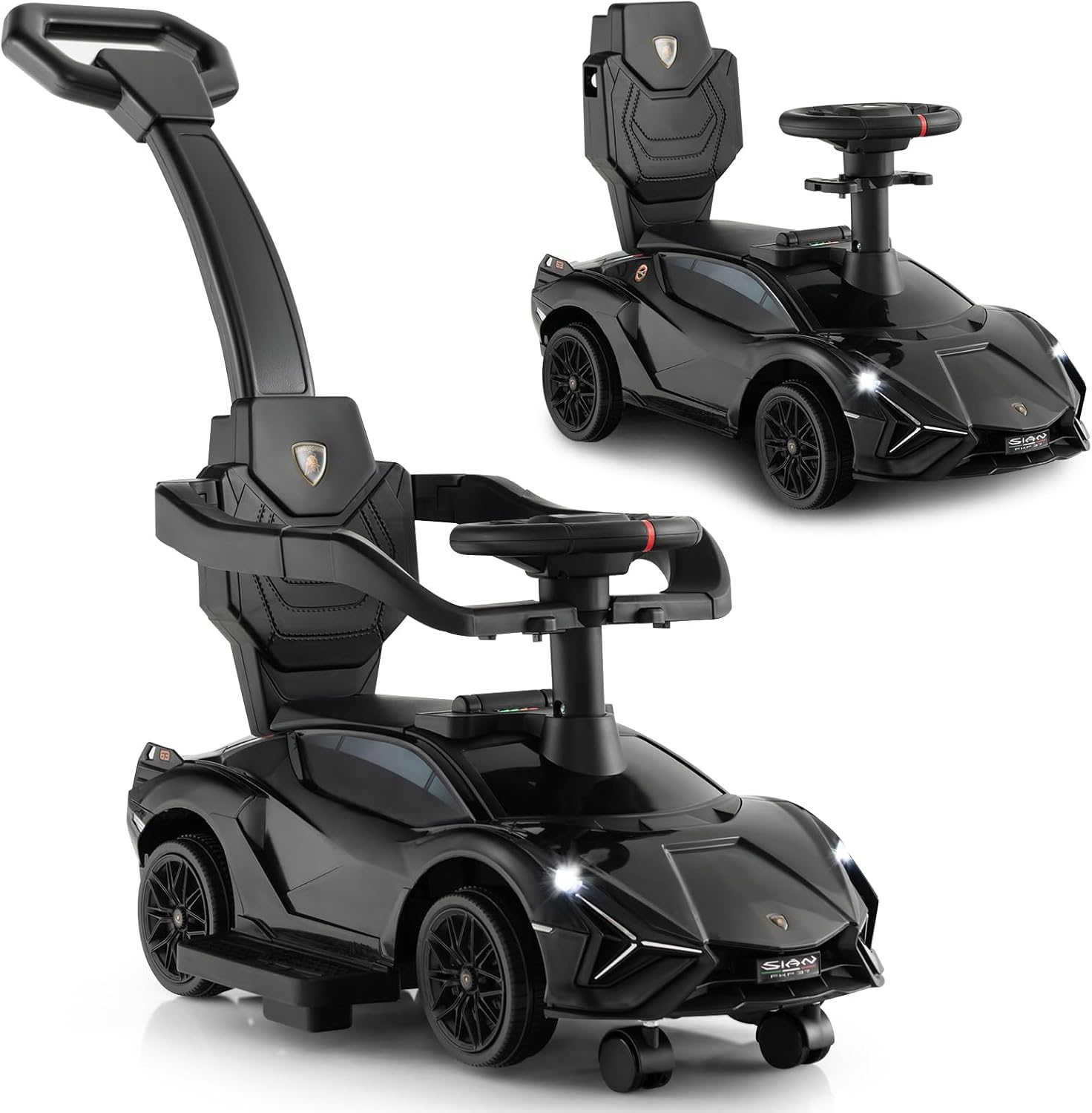 Amazon.com: INFANS 3 in 1 Ride on Push Car, Licensed Lamborghini Baby ...