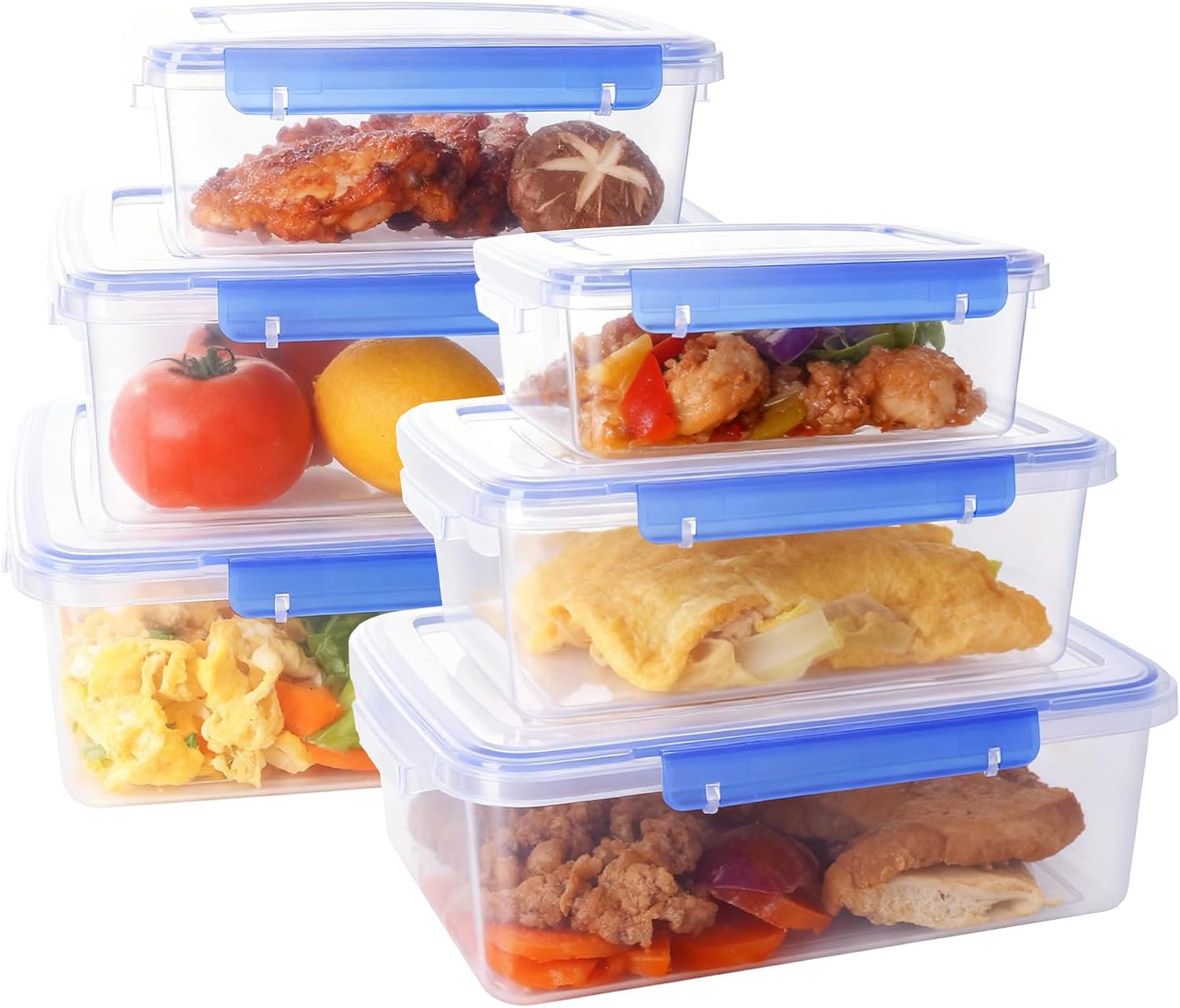 Amazon.com: WELKOR Food Storage Container with Lids Airtight,BPA Free ...