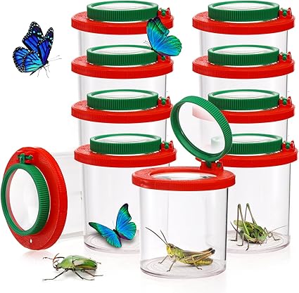 Amazon.com: Coloch Set of 10 Insert Bug Viewer for Kids, Magnifying ...