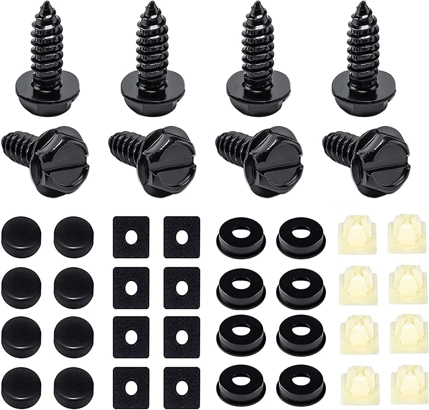 Amazon.com: LivTee Rustproof License Plate Screws for Securing License ...