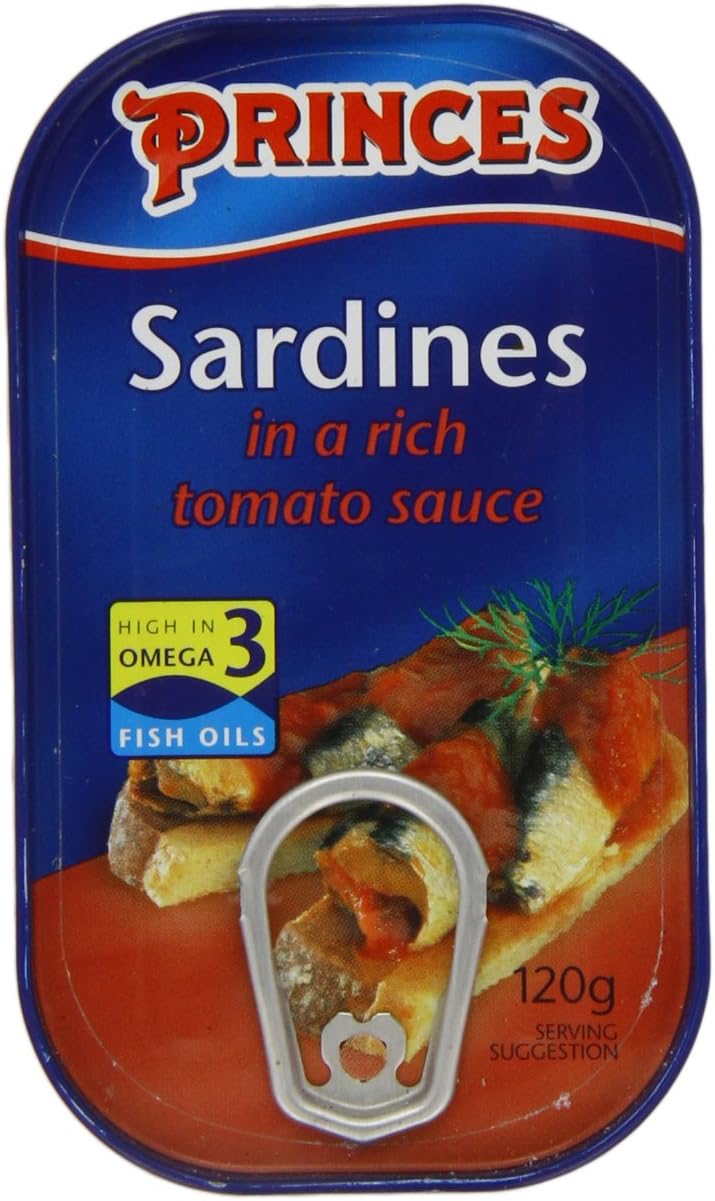 Princes Sardines in a Rich Tomato Sauce 120 g (Pack of 12) : Amazon.co ...