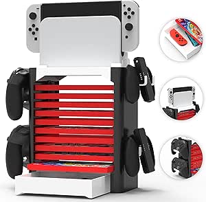 Skywin Game Storage Tower Compatible With Nintendo Switch Stand Holder ...