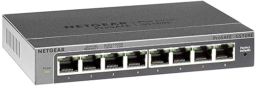 NETGEAR 8-Port Gigabit Ethernet Smart Managed Plus Switch (GS108Ev3 ...
