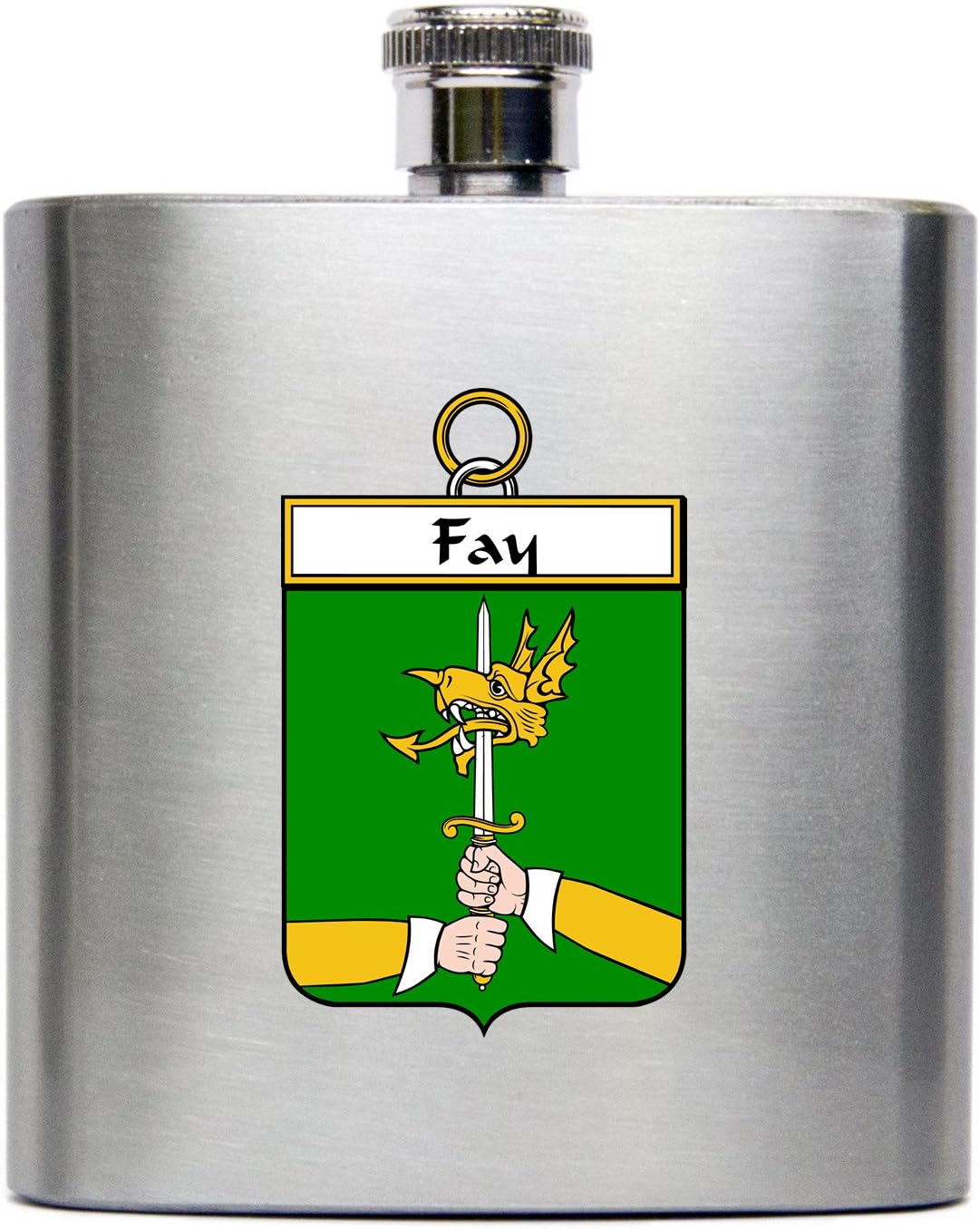 Amazon.com | Fay or O'Fee Family Crest Irish Shield Click America 6 oz ...