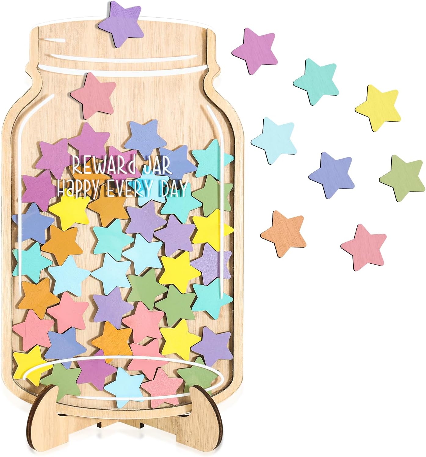 Behavior Chart For Classroom Magnetic Star Rewards Jar Set - & Reward ...