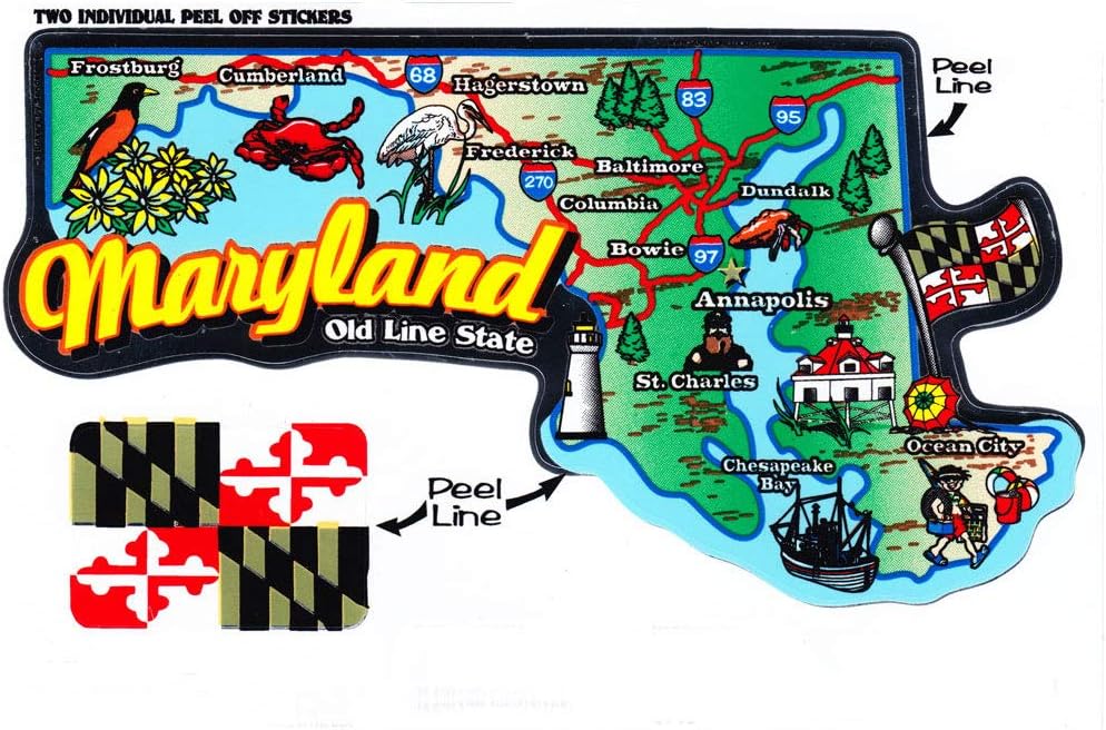 Amazon.com: Pennsylvania - State Map Outline Vinyl Sticker