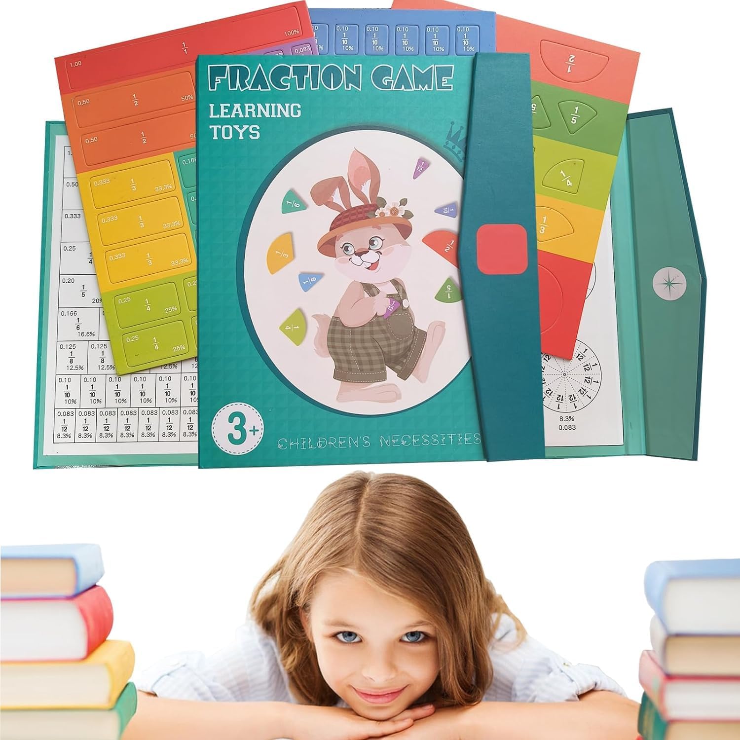 Amazon.com: Magnetic Fraction Educational Puzzle, Magnetic Kids ...