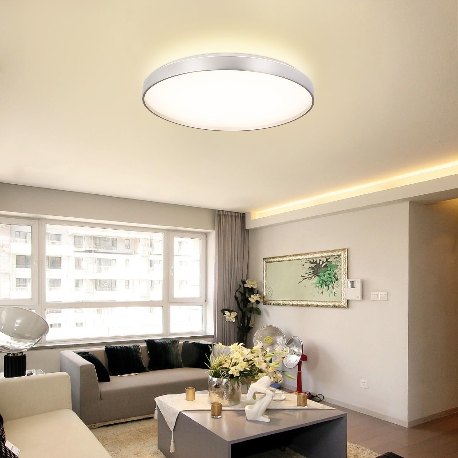 Low Profile Led Kitchen Lights Garwarm 48W Dimmable LED Ceiling Light,