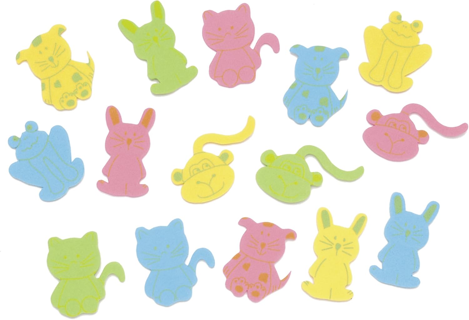 Amazon.com: Darice, Stickers Critters Animation 65PC DWO