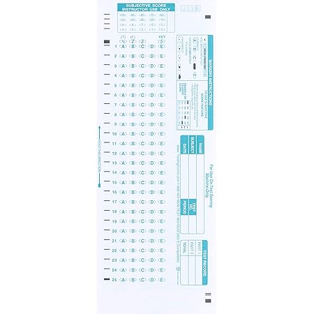 Amazon.com: TEST-825E (500 Sheet Pack) Compatible Testing Forms ...