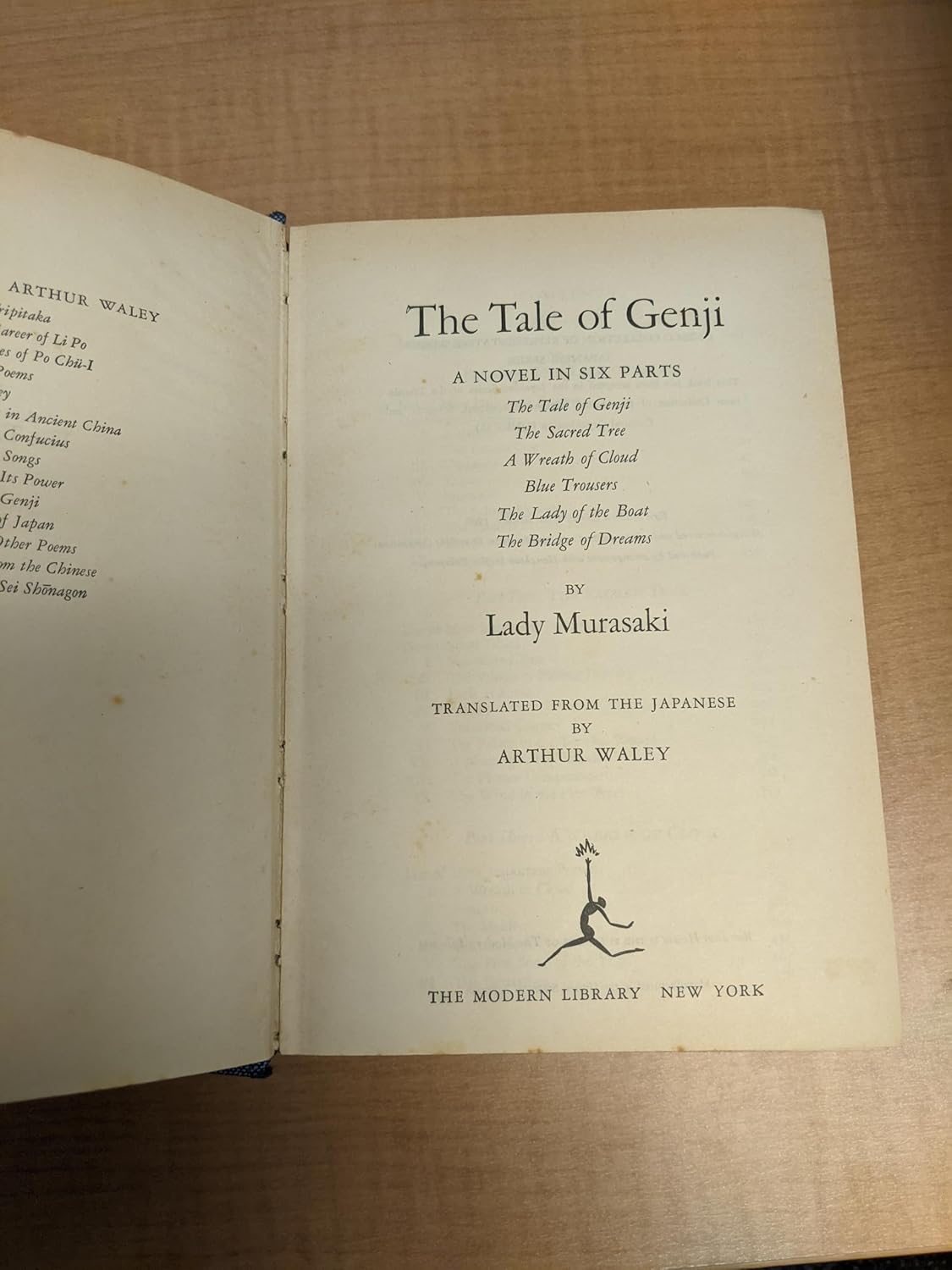 The Tale of Genji by Lady Murasaki: A Novel in Six Parts (Hardcover ...