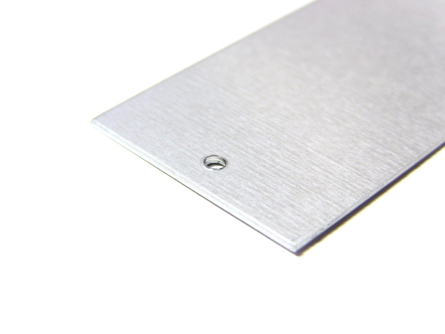 Aluminum Anodized Clear Serial Number Blank 18 Ga. 0.04 x 1.25 x 7.5 in ...