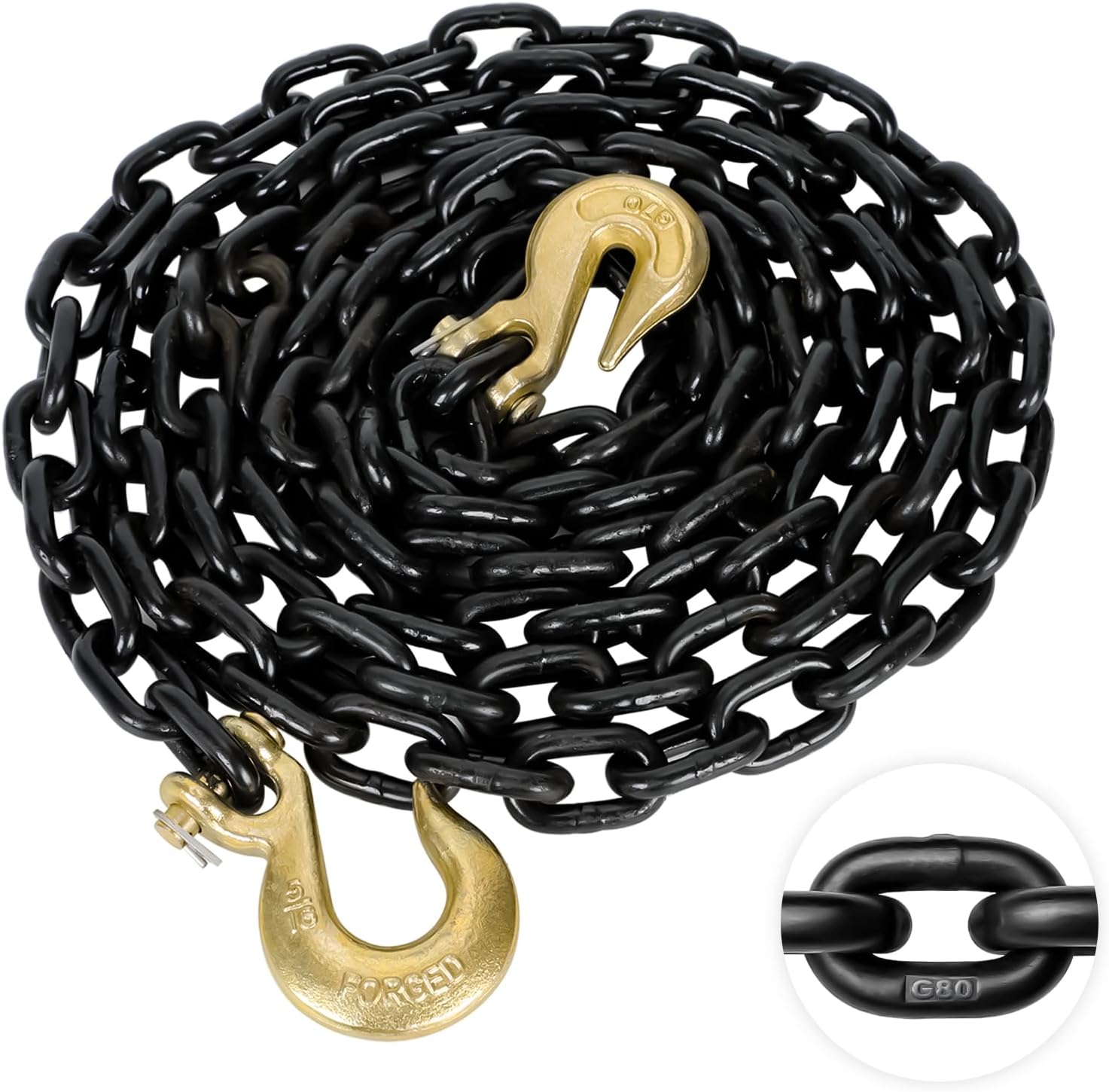 Amazon.com: 5/16-IN X 12FT Weld High Test Chain, Tow Chain, for Pulling ...