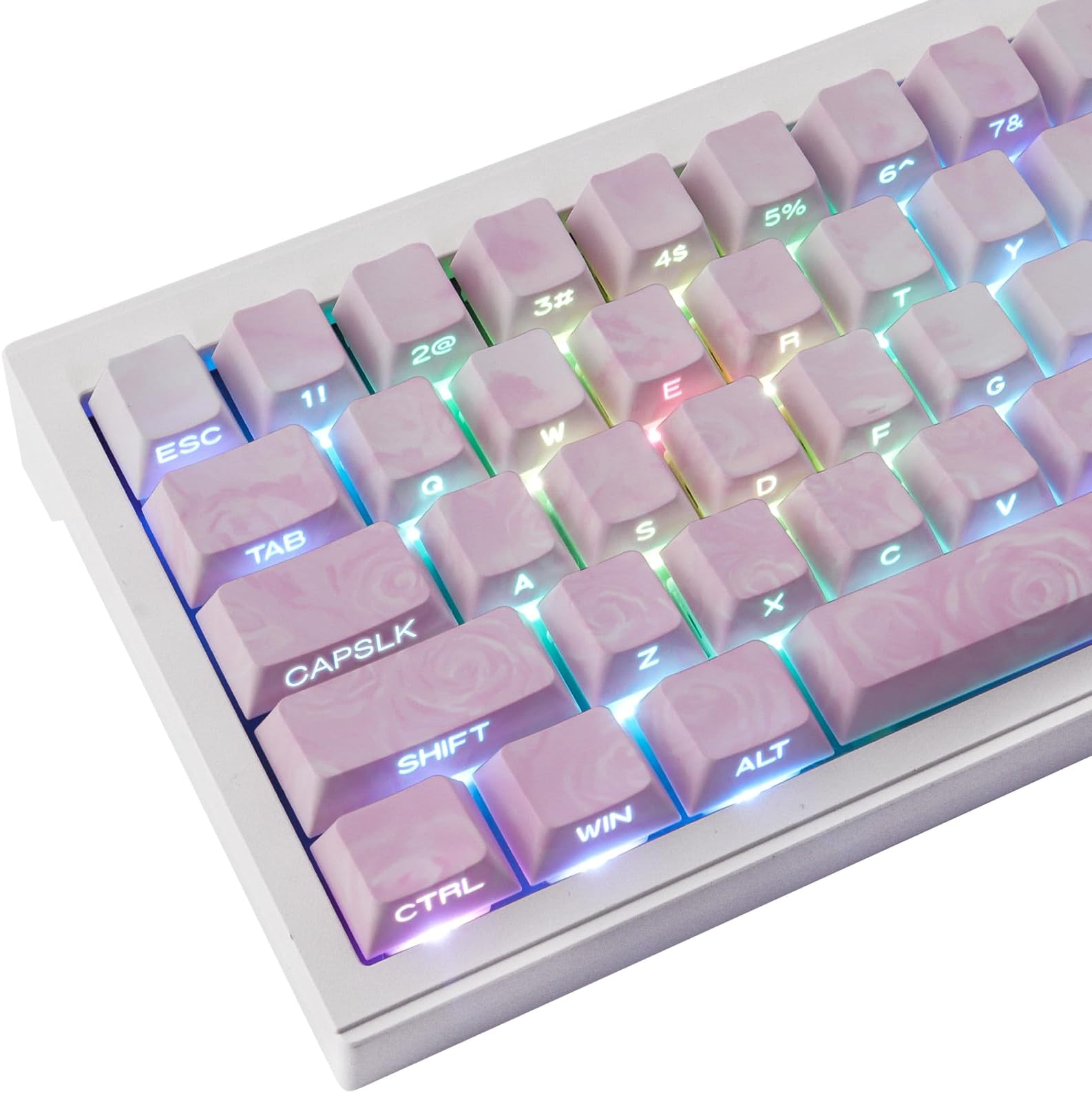 Amazon.com: TYRIXKI PBT Keycaps - Side Printed Shine Through Keycap Set ...